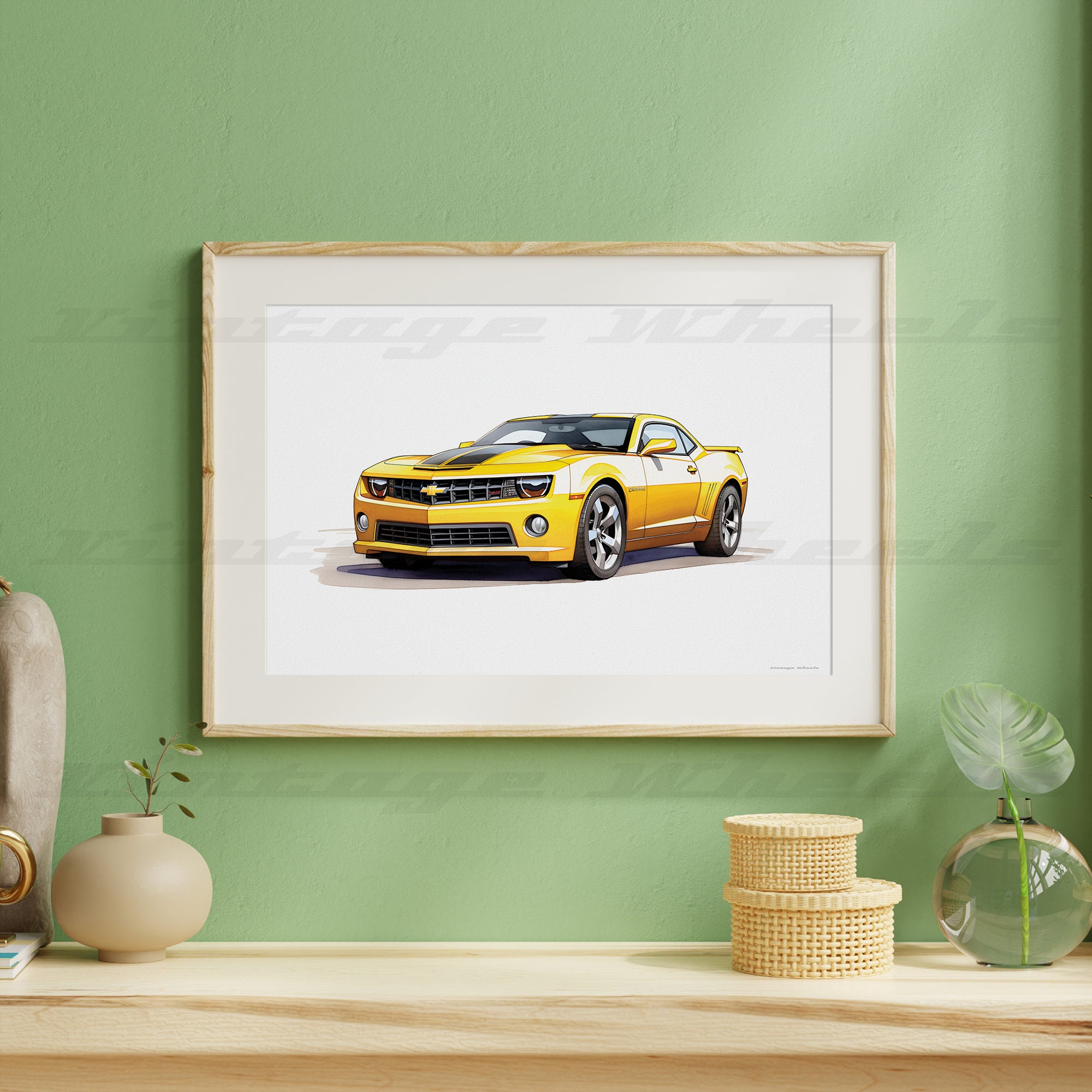 Chevrolet Camaro SS Poster Vintage Car Postergift for - Etsy