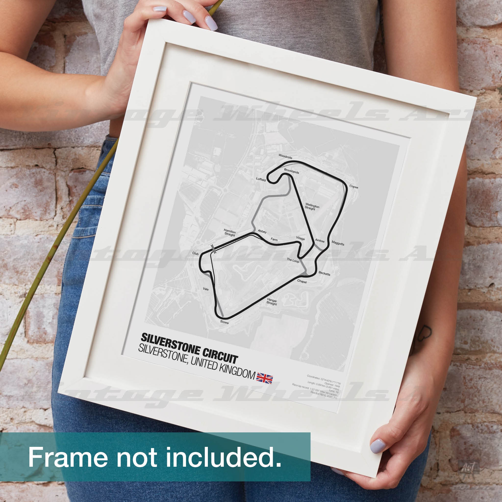 Silverstone Circuit, Formula 1 Posterwhite, Legend F1 Poster, Formula ...