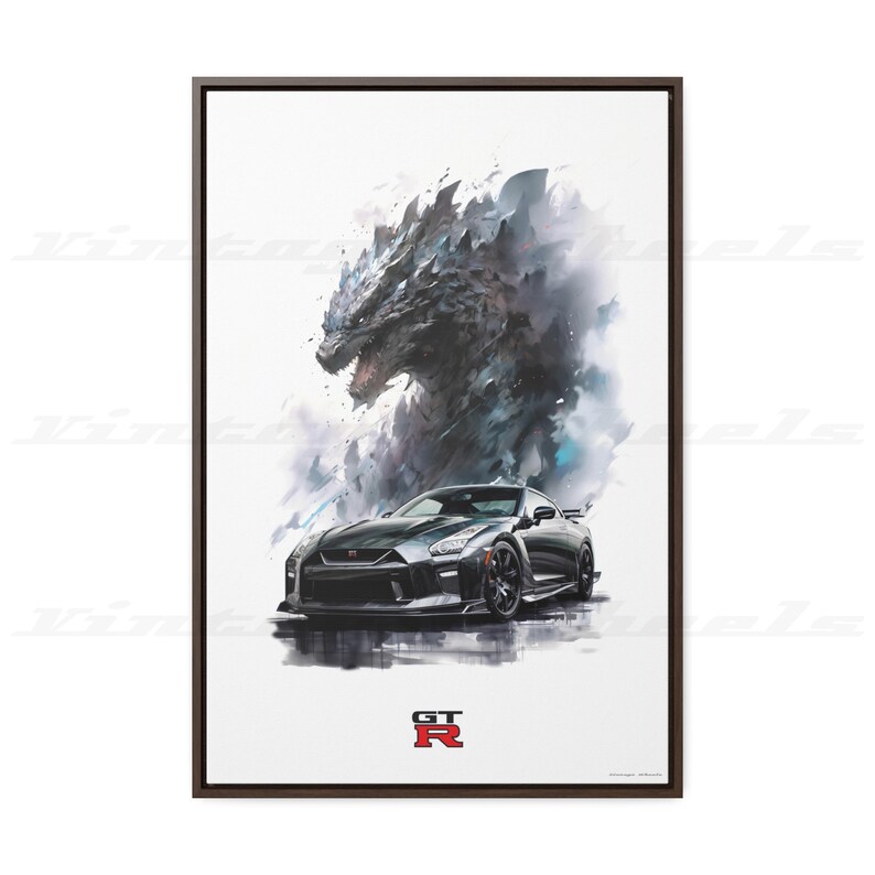 Nissan GT-R Poster, Nissan GT-R Godzilla, JDM Nissan, Jdm, Garage Wall ...