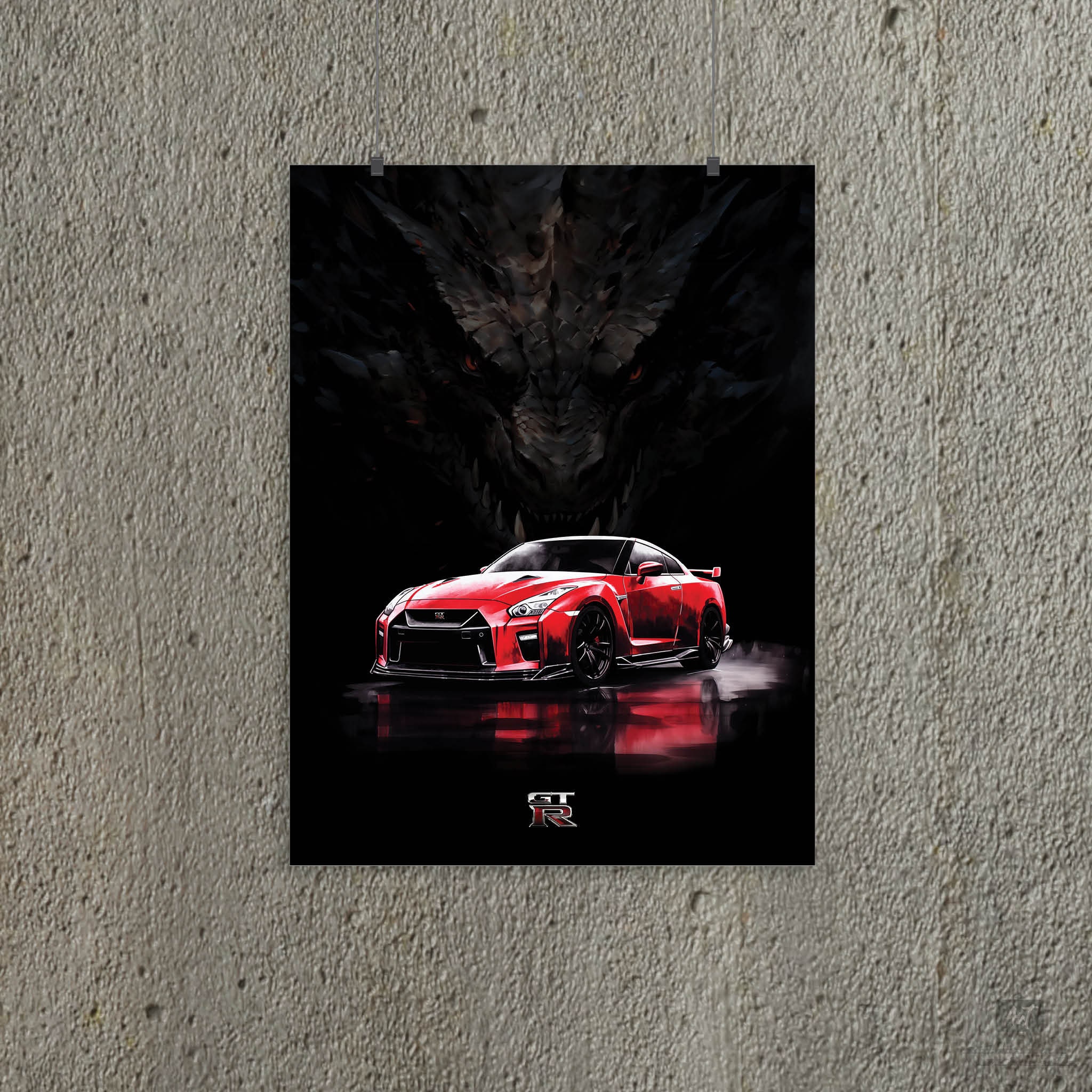 Nissan GT-R Poster, Godzilla Poster, JDM Nissan, Jdm Poster, Garage ...