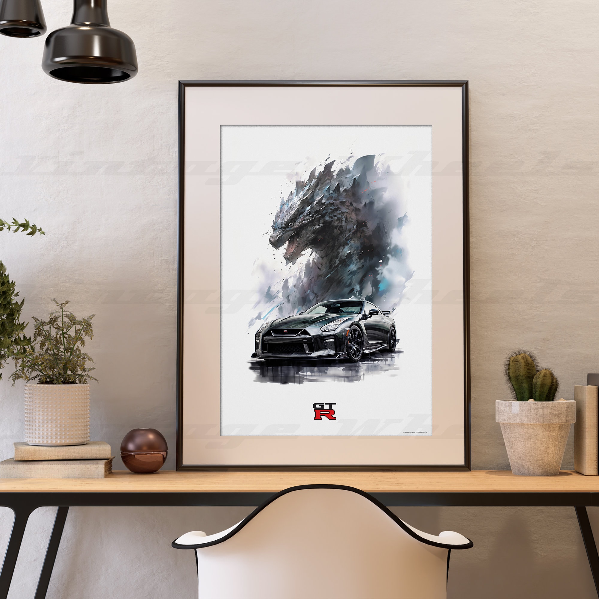 Nissan GT-R Poster, Nissan GT-R Godzilla, JDM Nissan, Jdm, Garage Wall ...