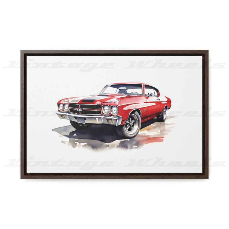 1970 Chevrolet Chevelle SS Poster, Vintage Car Wall Art, Gift for Boy ...