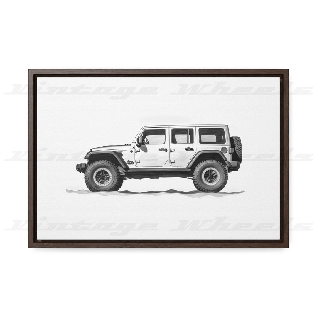 Jeep Wrangler Poster, Vintage Car Poster,wall Art,gift for Boy,boy's ...