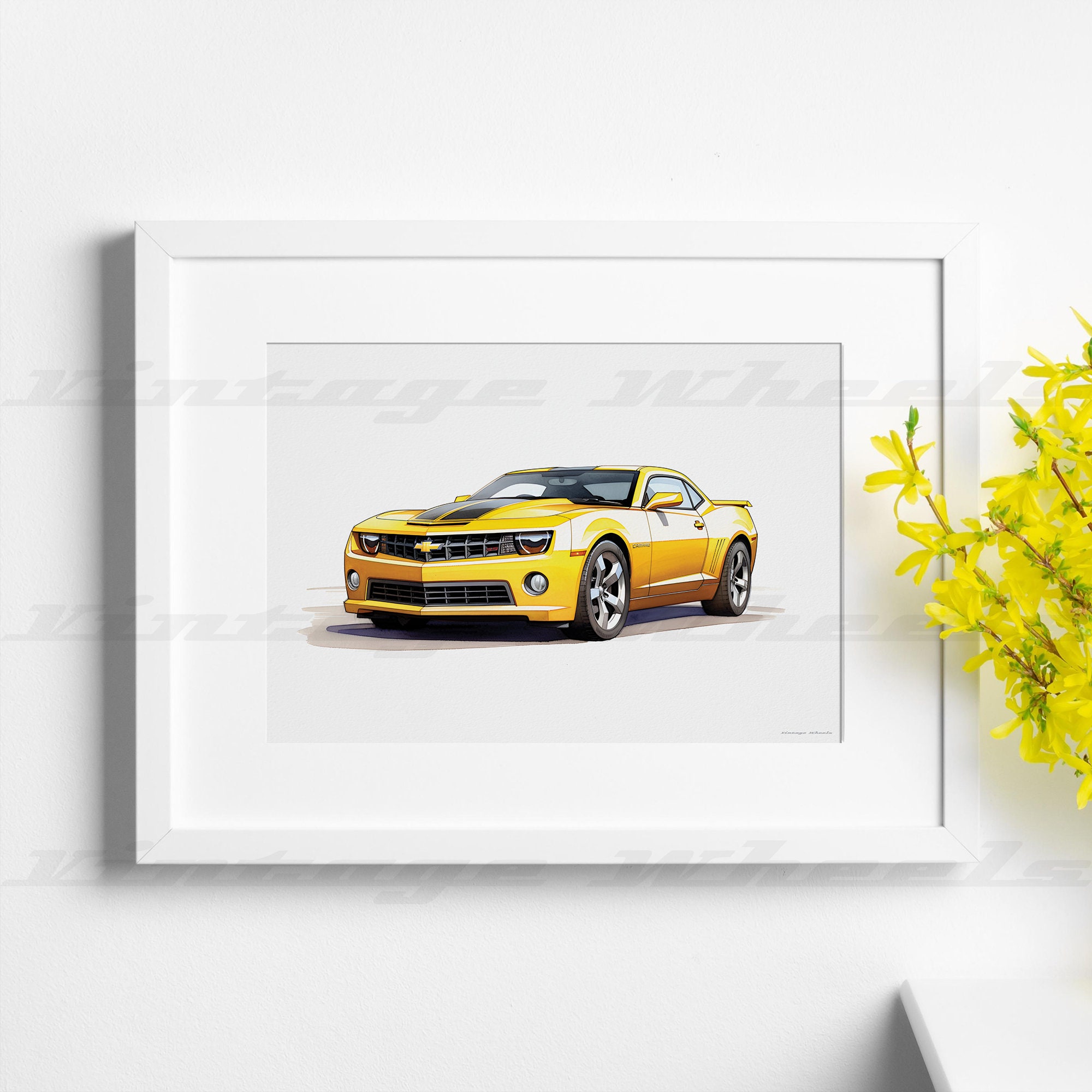 Chevrolet Camaro SS Poster Vintage Car Postergift for - Etsy