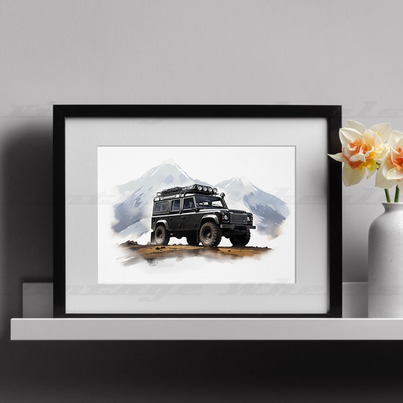Land Rover Defender Poster, Range Roverwall Art, Gift for Boy,boy's ...