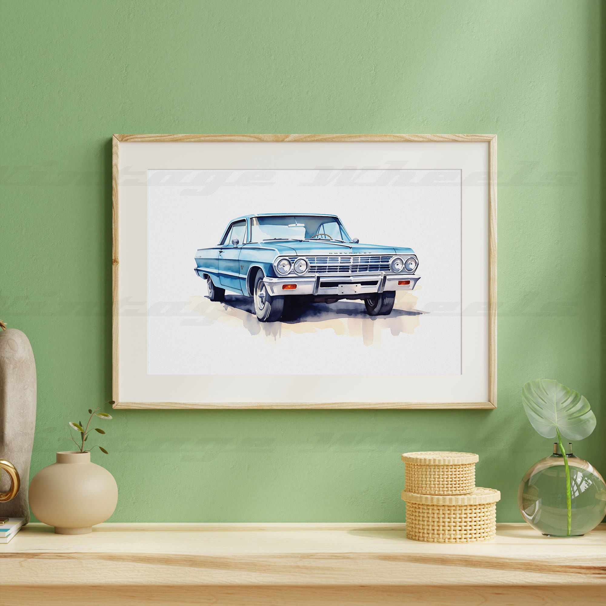 Chevrolet Chevelle Poster, Vintage Car Wall Art,gift for Boy,boy's Home ...
