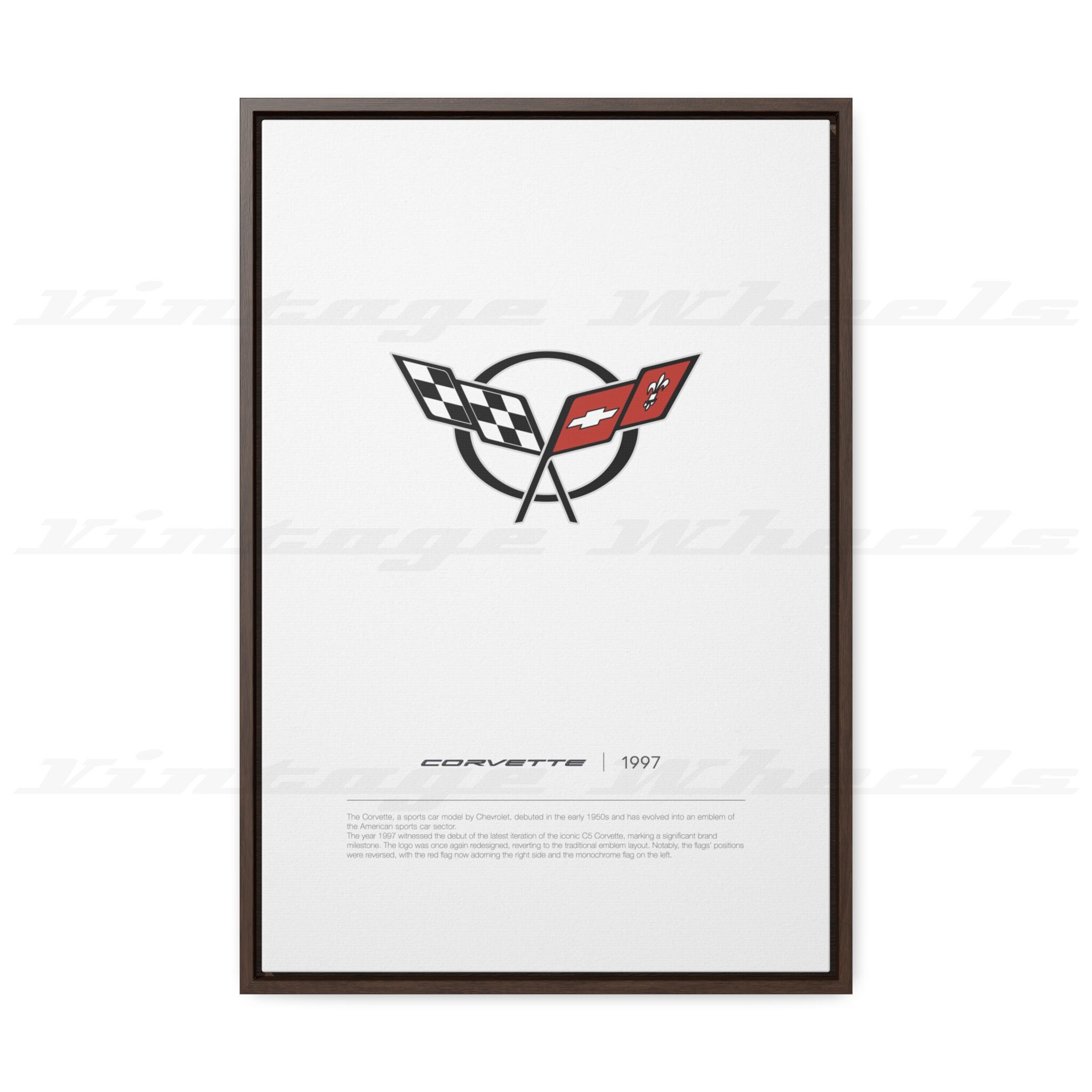 Chevrolet Corvette Logo Evolution Poster Iconic Insignias - Etsy