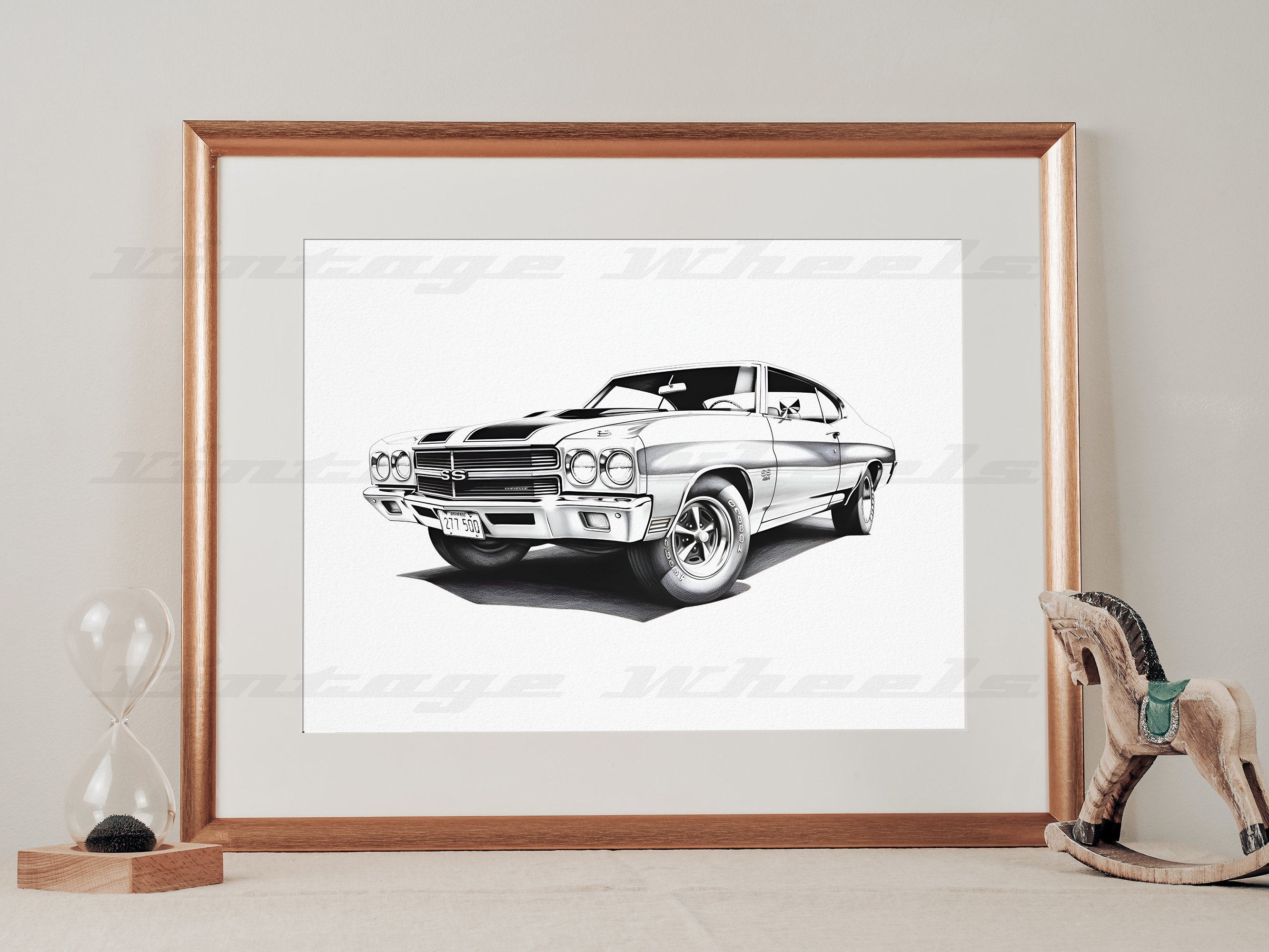 Chevrolet Chevelle SS Poster, Vintage Car Poster,gift for Boy,muscle ...