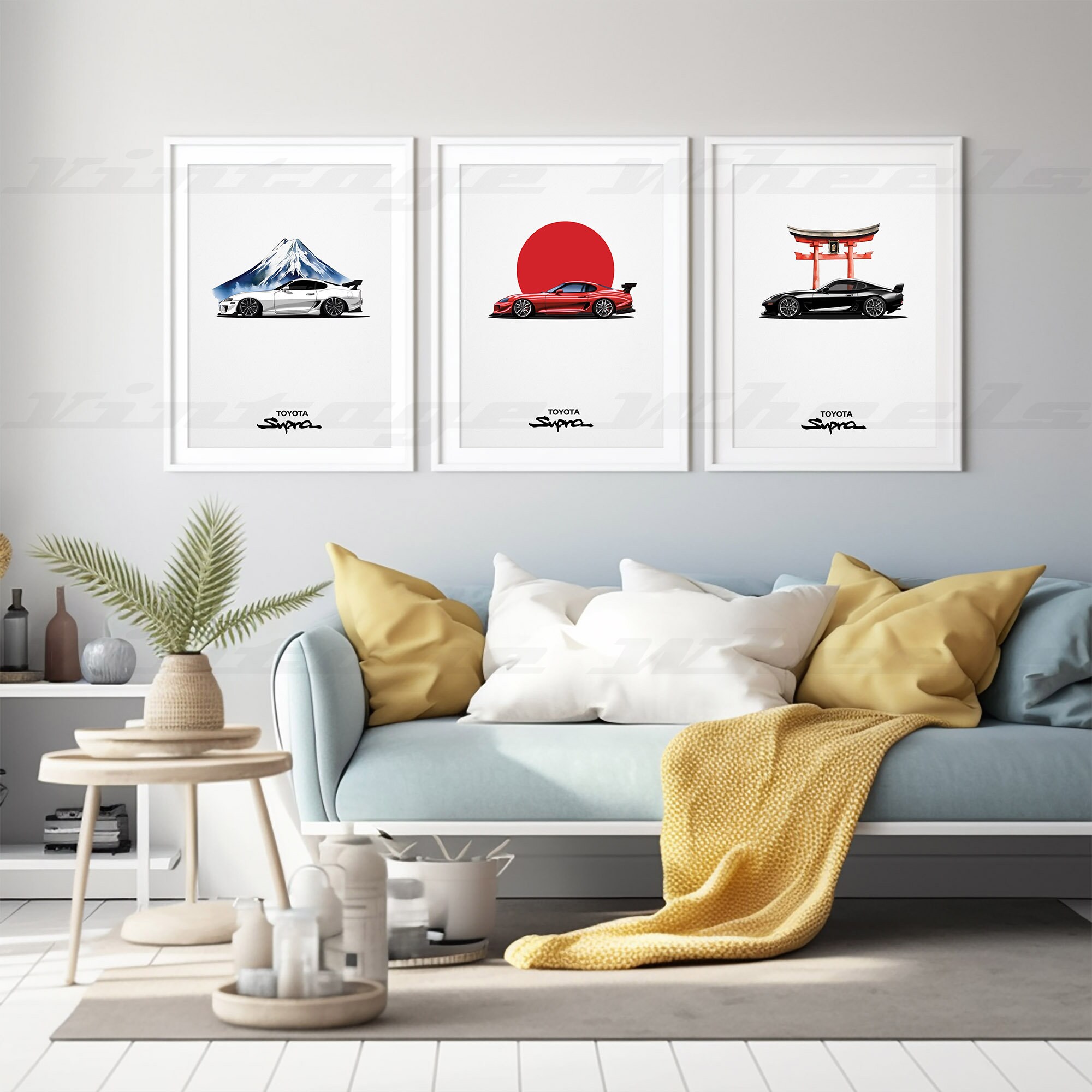 Toyota Supra Jdm Car Poster Set 3, Legends Jdm Car Poster, Gift for Him ...