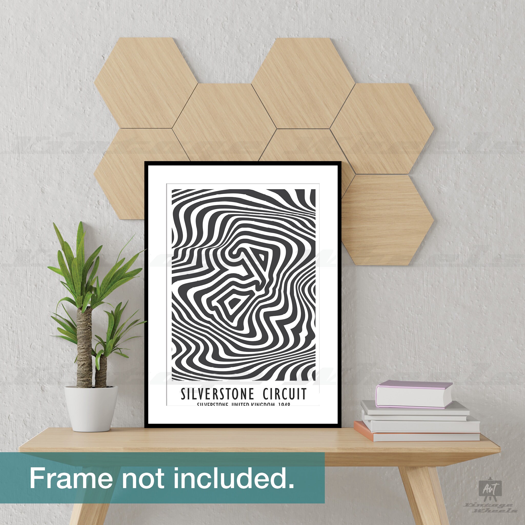 Silverstone Circuit Bauhaus Style Poster, Formula One Poster, F1 Poster ...