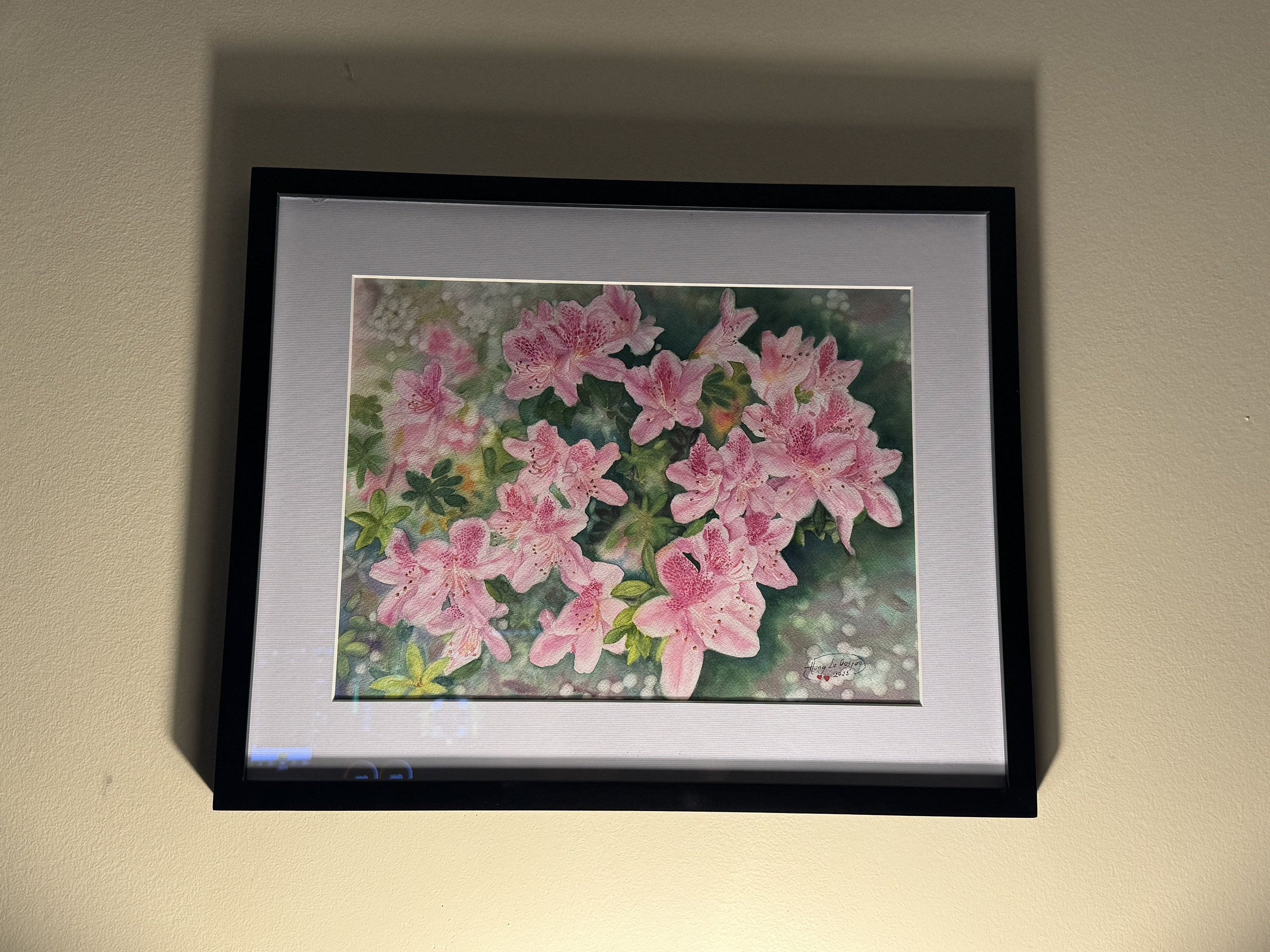 Azalea Flowers Watercolor Painting - Etsy