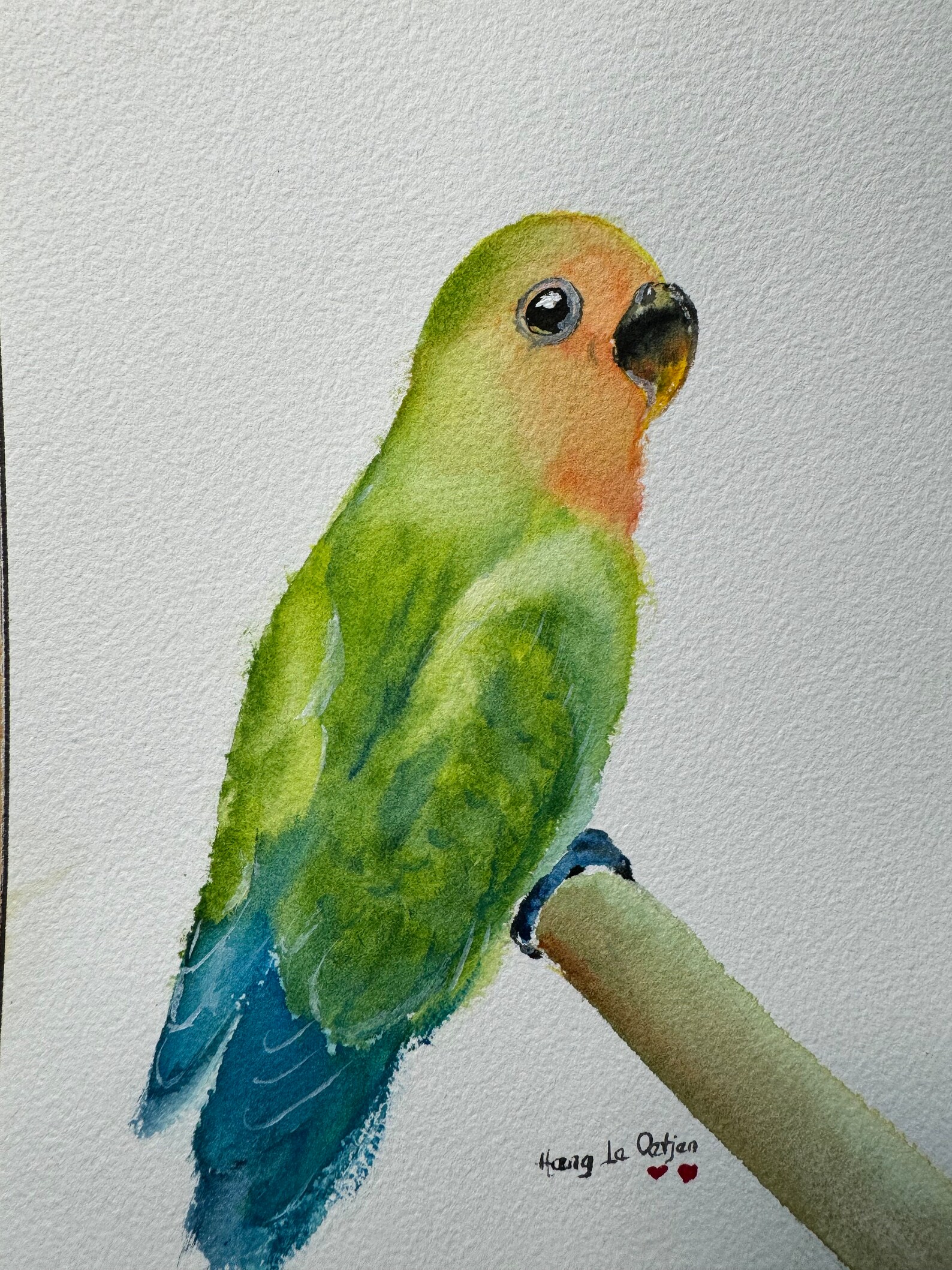 Little Bird Watercolor Painting - Etsy