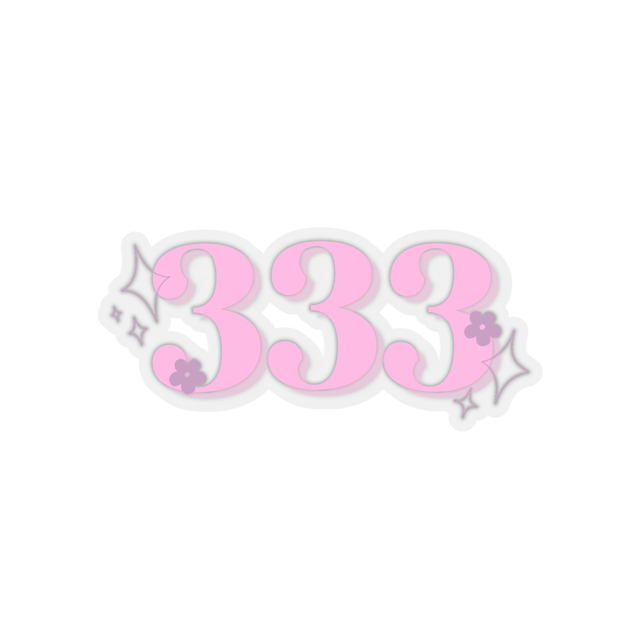 333 Angel Number Sticker - Etsy