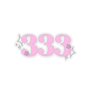 333 Angel Number Sticker - Etsy