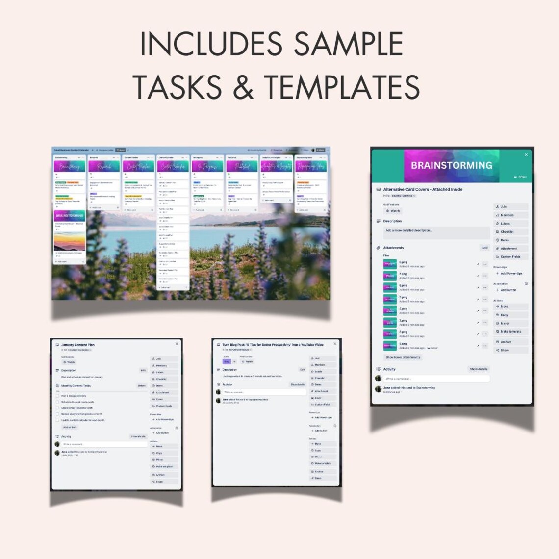 Trello Board Template: CONTENT CALENDAR / Small Business Board for ...
