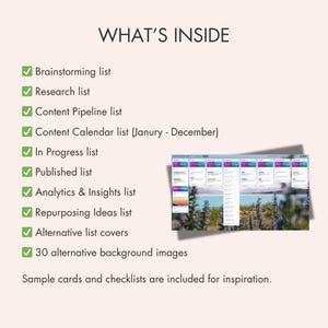 Trello Board Template: CONTENT CALENDAR / Small Business Board for ...