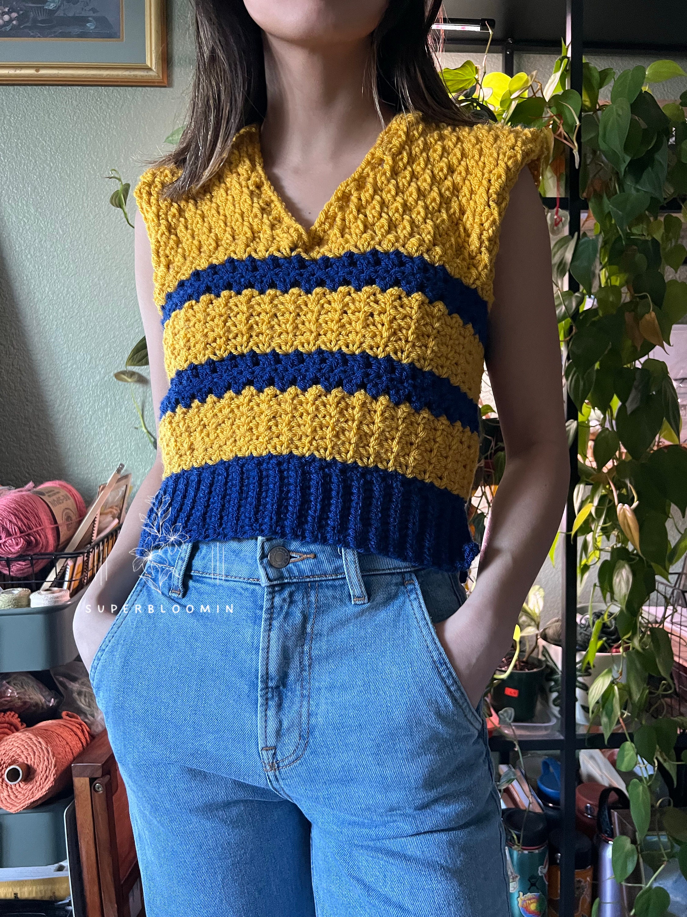 Apollo Crochet Sweater Vest PATTERN (DIGITAL PDF) - Etsy