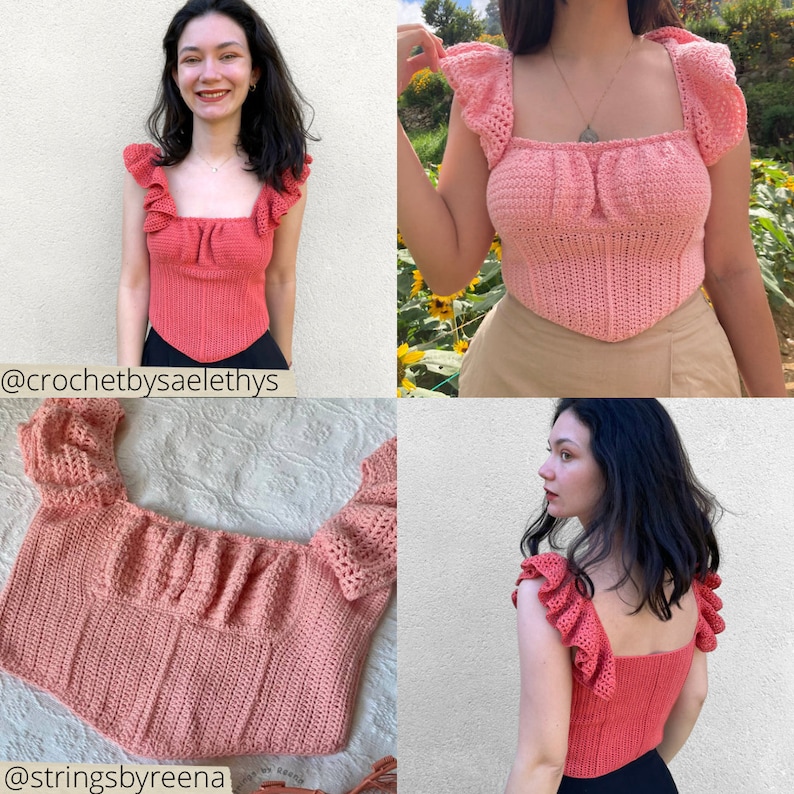 Aries Crochet Corset PATTERN (DIGITAL PDF) - Etsy