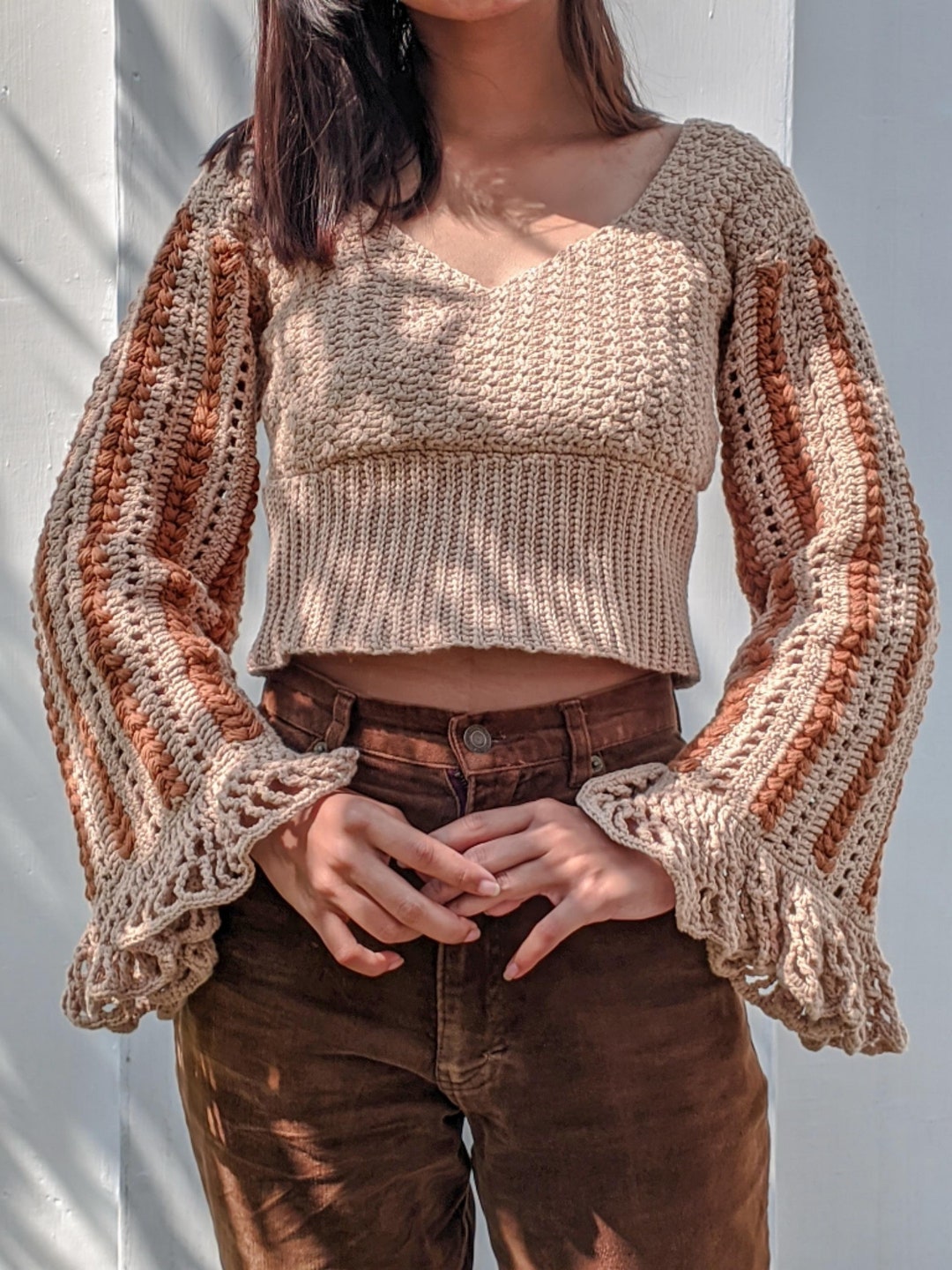 Circle Crochet Faux Wrap Top Pattern (DIGITAL PDF) - Etsy