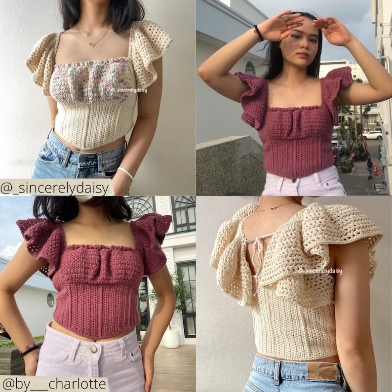 Aries Crochet Corset PATTERN (DIGITAL PDF) - Etsy