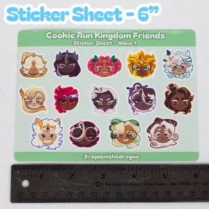 Cookie Run Kingdom Character Sticker Sheet 6 - Etsy