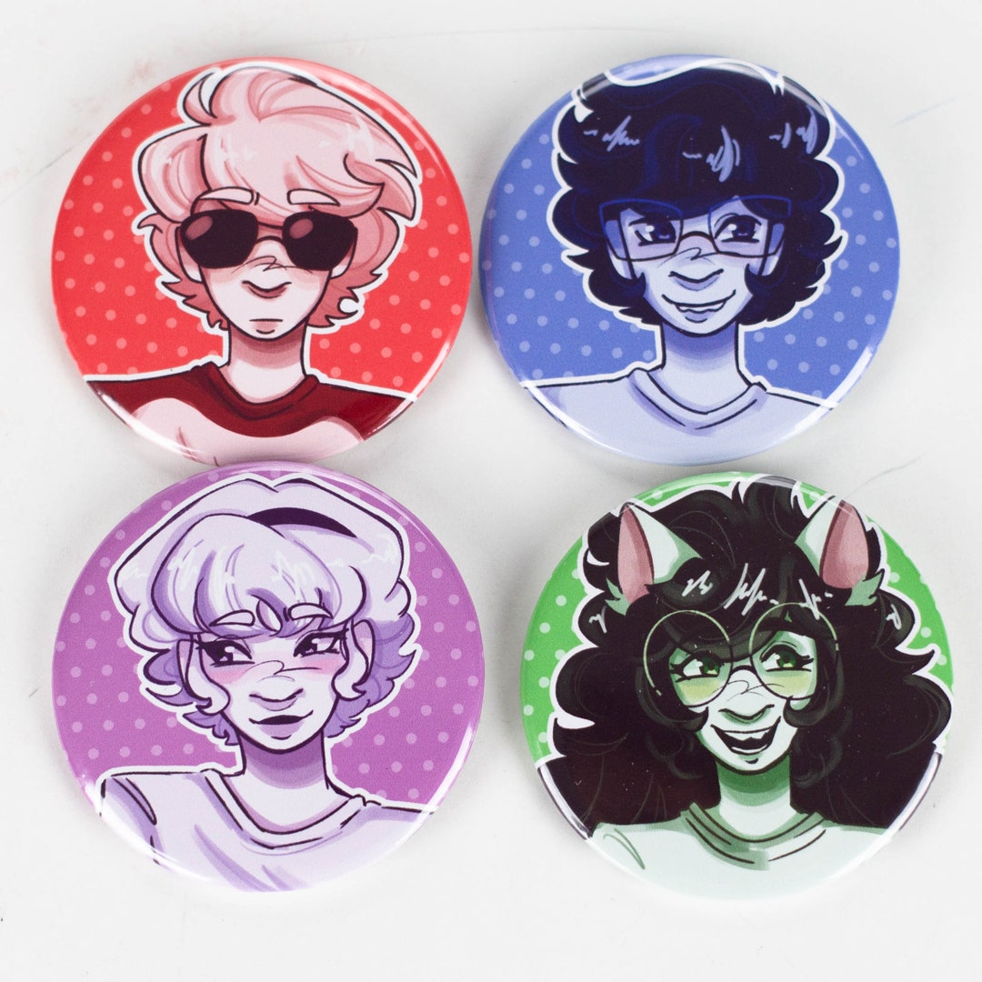 Homestuck Beta Kids Buttons / Pins / Badges - Homestuck Kids - 2 ...