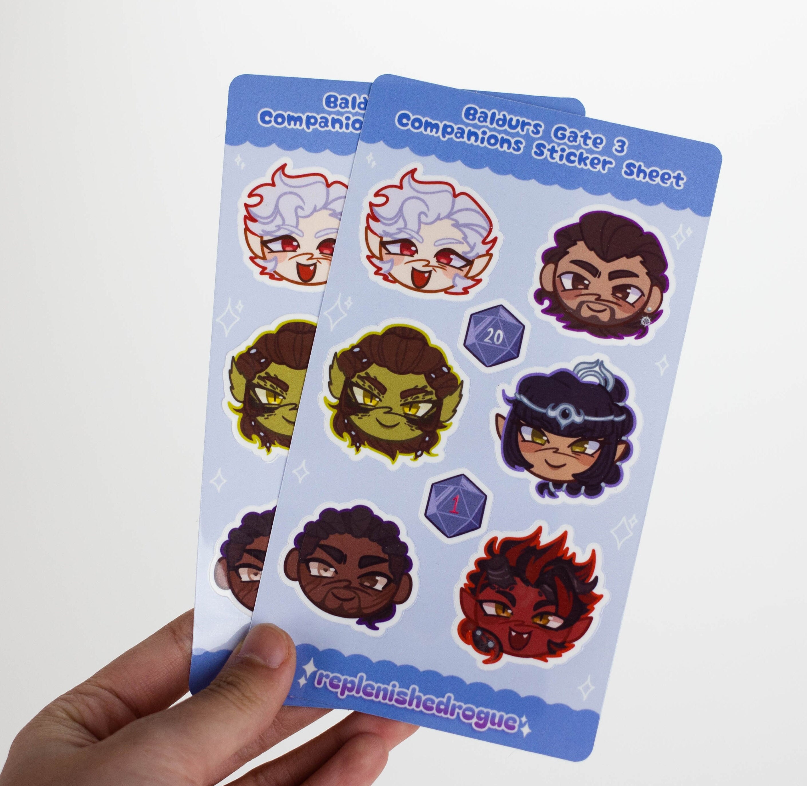 Baldurs Gate 3/BG3 Companion Sticker Sheet 6 - Etsy Canada