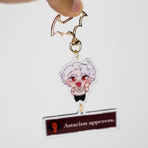 Baldurs Gate 3 - Astarion Approves - Acrylic Linking Keychains / Charms ...
