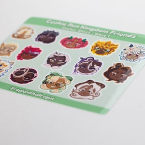 Cookie Run Kingdom Character Sticker Sheet 6 - Etsy