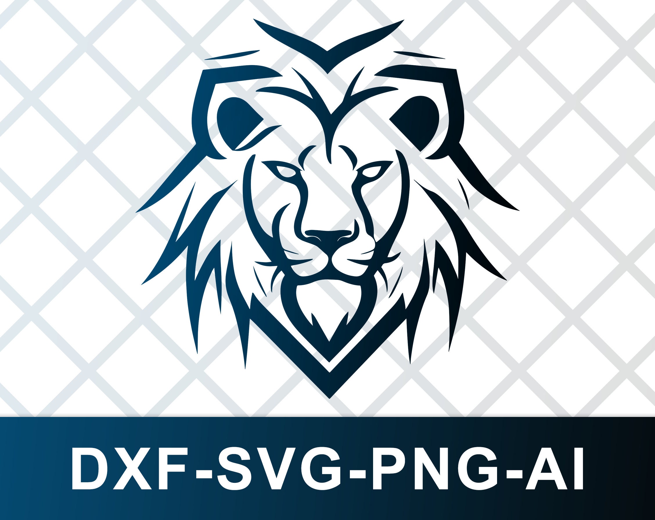 Lion Logo SVG DXF PNG Lions Laser Engraving Clipart Cricut - Etsy