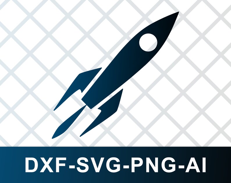 Rocket Logo SVG DXF PNG Missile Laser Engraving Clipart Cricut - Etsy