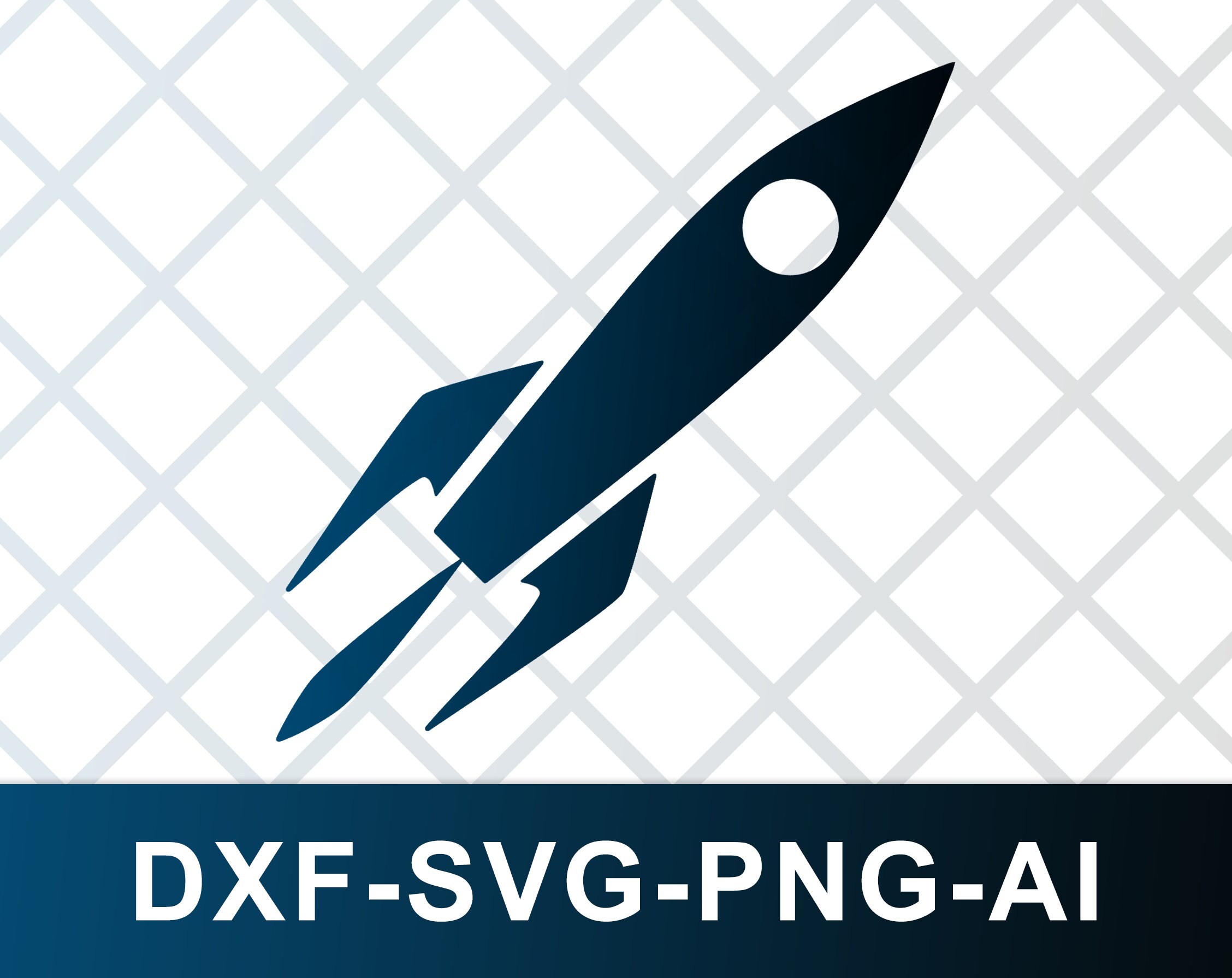 Logo de fusée SVG DXF PNG Missile Laser gravure Clipart Cricut - Etsy ...