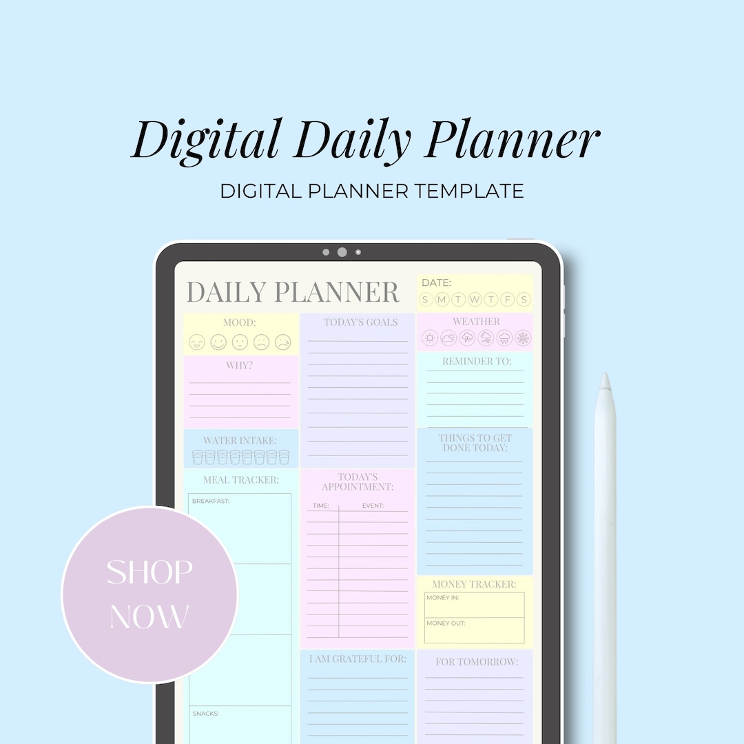 SPECIAL EDITION Sticky Notes Theme Daily Digital Planner Goodnotes ...
