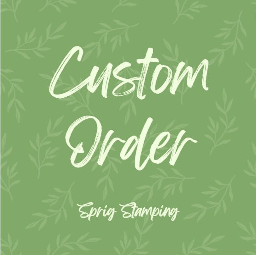 Custom Order Listing Special Orders Only - Etsy