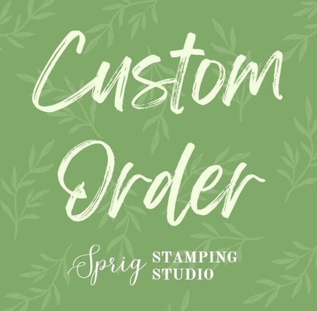 Custom Order Listing - Special Orders Only - Etsy