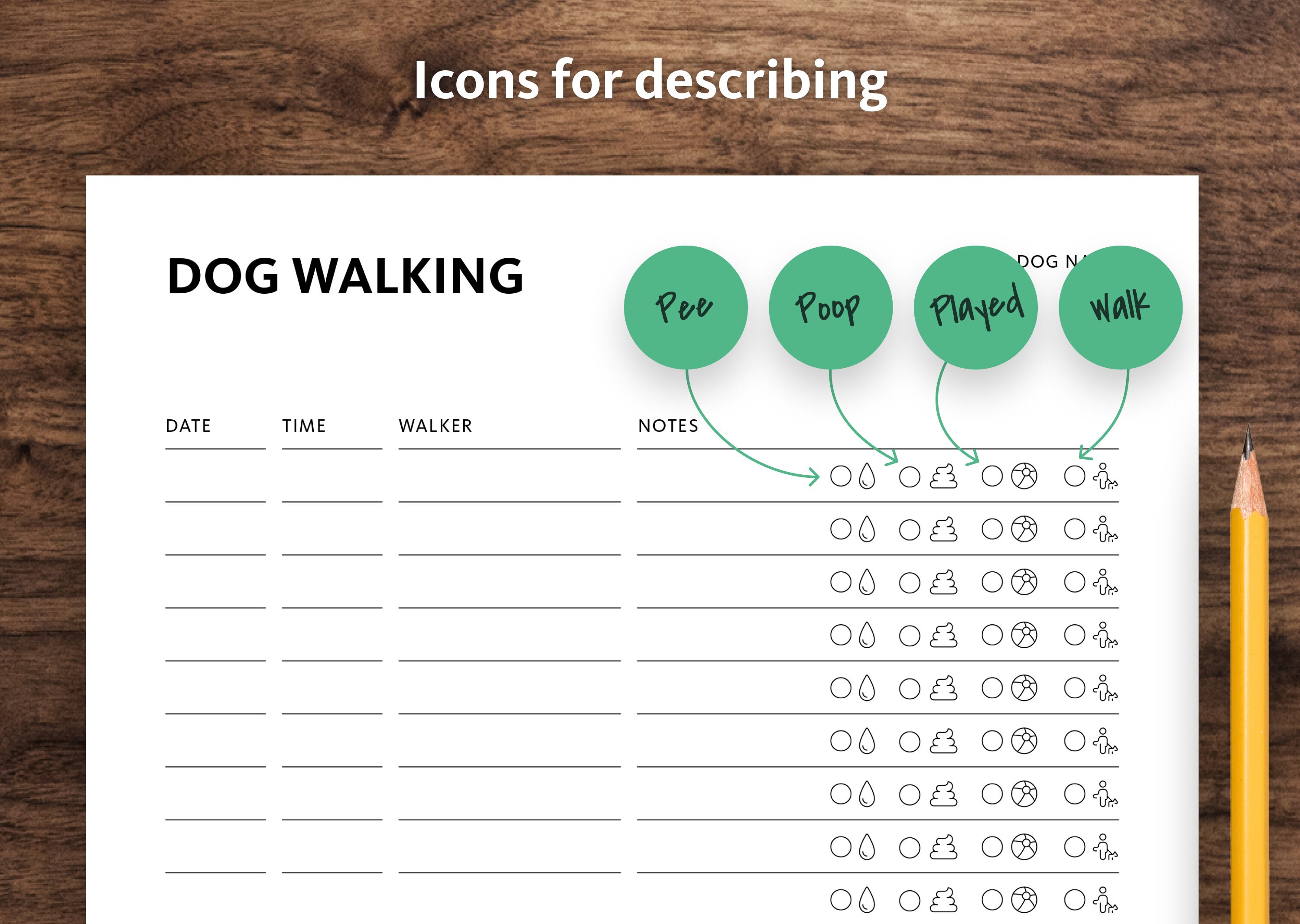 Dog Walking Planner Printable - Etsy
