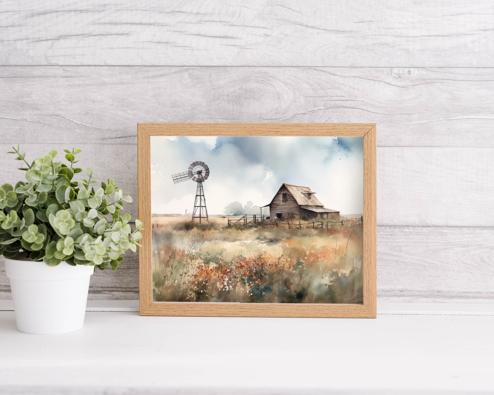 Windmill Barn Wall Decor for Dorm Wall Art Outdoor Windmill - Etsy