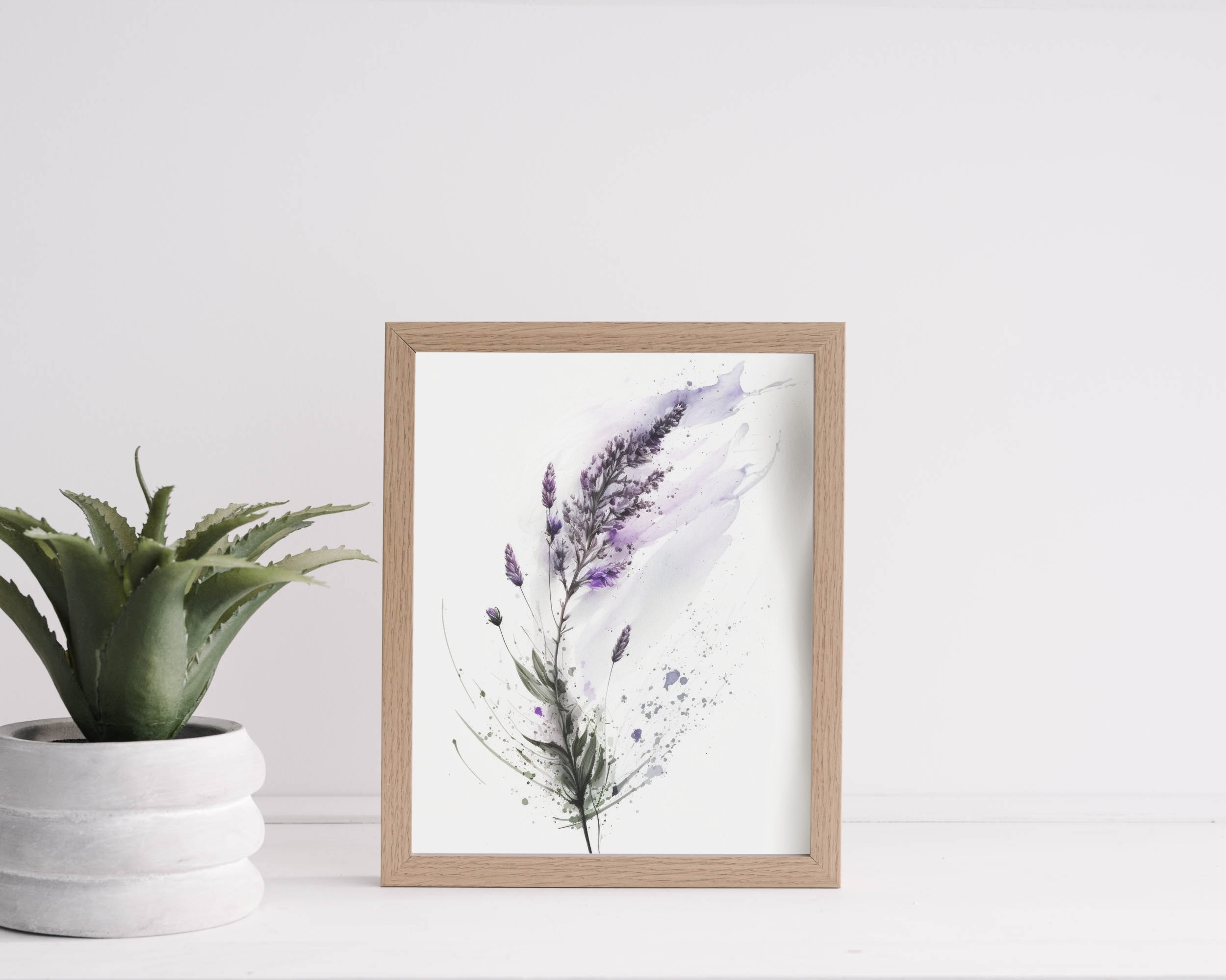 Set of 2 Lavender Wall Art for Lavender Wall Decor Botanical - Etsy