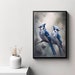 Blue Jay Wall Decor for Livingroom Blue Jay Watercolor Print for ...