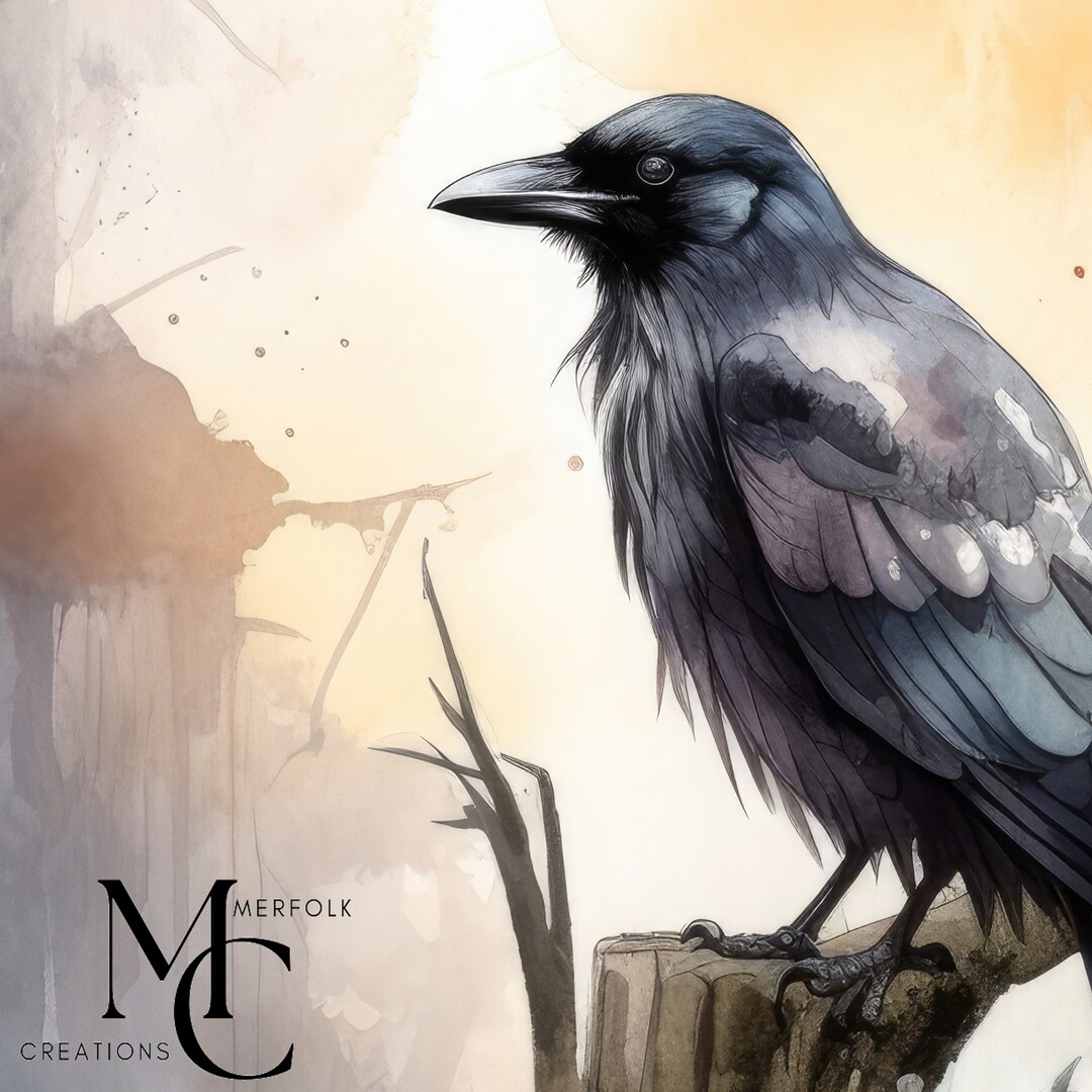 Raven Wall Decor for Raven Lover Wall Art for Entryway Crow Wall Art ...