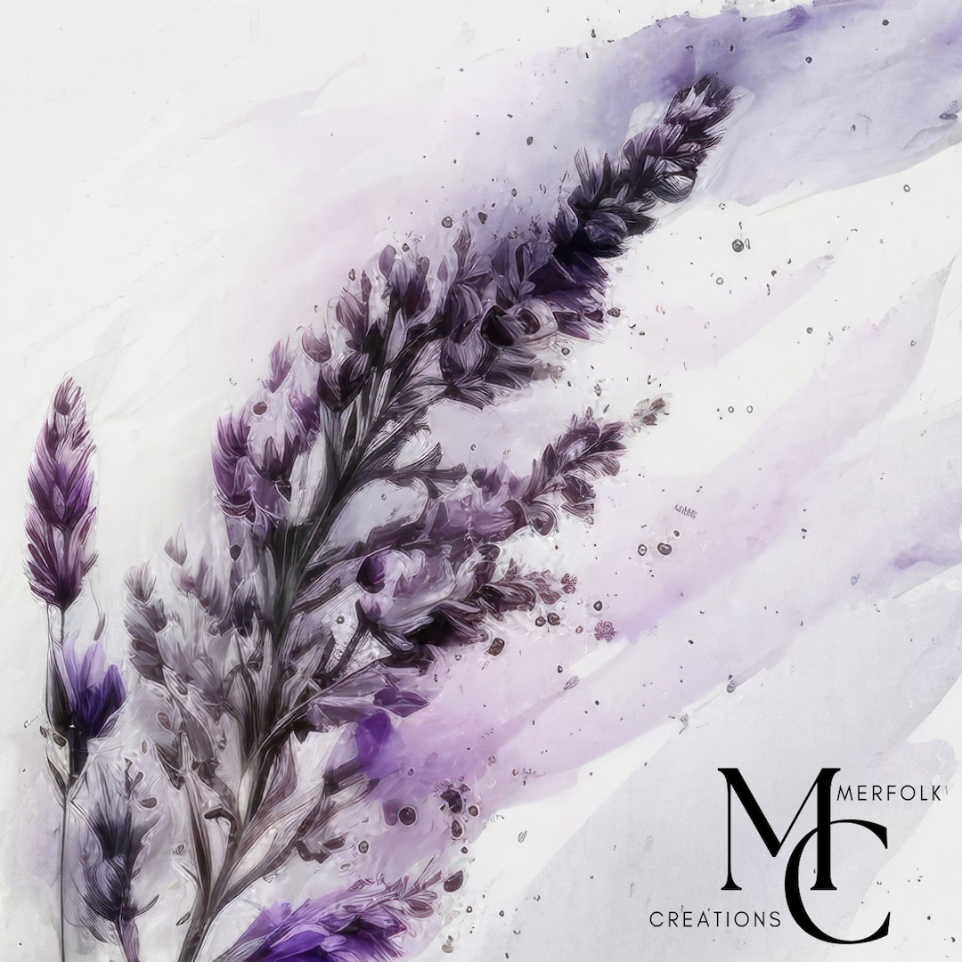 Lavendel-Wand-Dekor für Wohnzimmer Lavendel-Kunst für Badezimmer ...