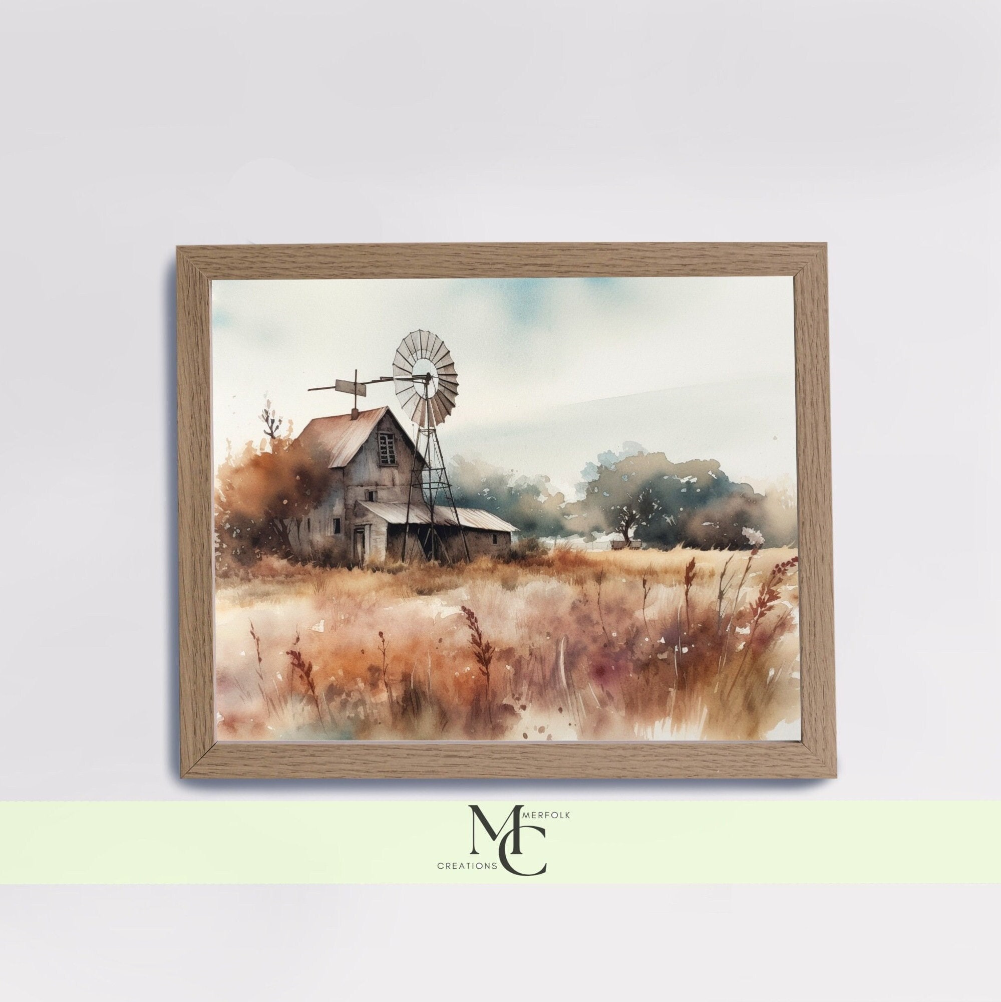 Windmill Barn Wall Decor for Livingroom Wall Art Farmhouse - Etsy