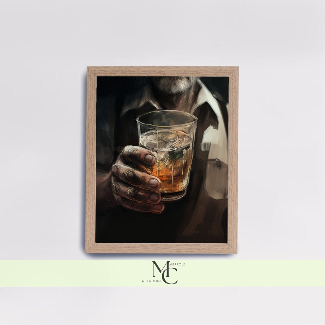 Bartender Wall Decor for Bar Cart Wall Art Whiskey Wall Decor Gift for ...