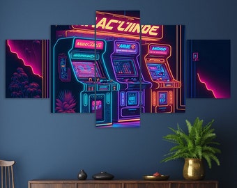 Arcade Canvas Art - Etsy