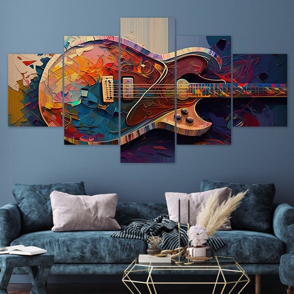 Abstract Guitar Art - Etsy