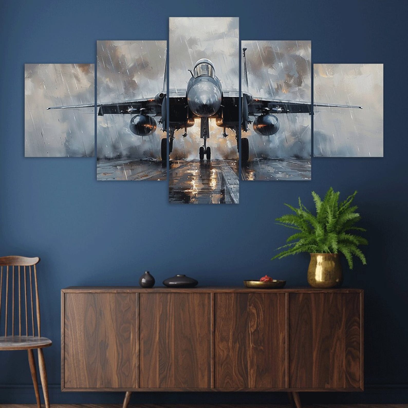 F-15 Eagle Jet Canvas Art, Modern Multi Panel Print - Etsy