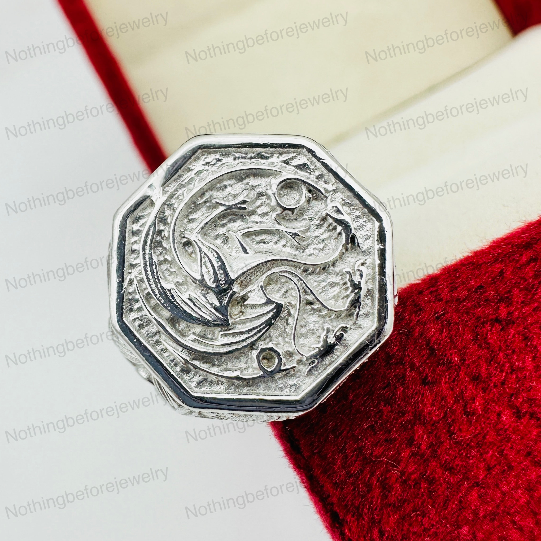 Daenerys Targaryen Dragon Signet Ring, Engraved Game of Thrones Ring in ...