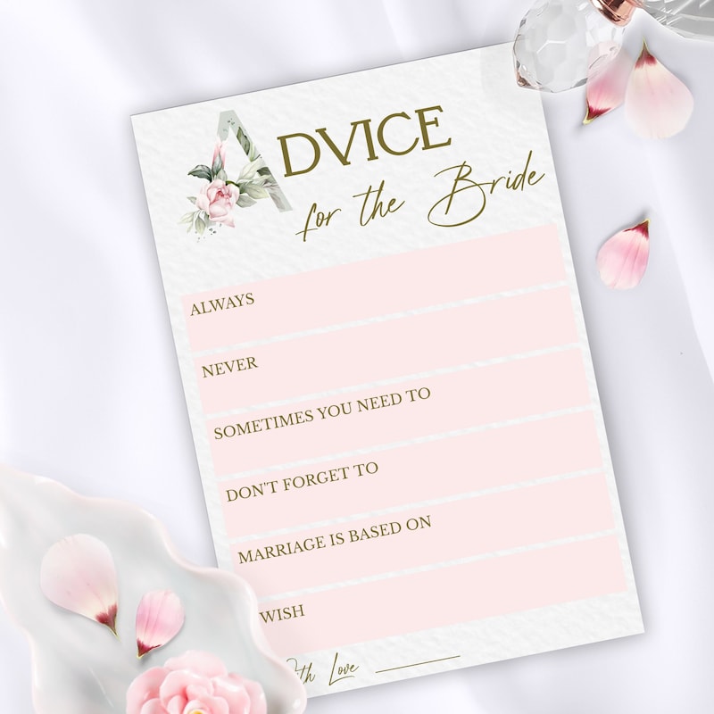 Advice for the Bride - Etsy