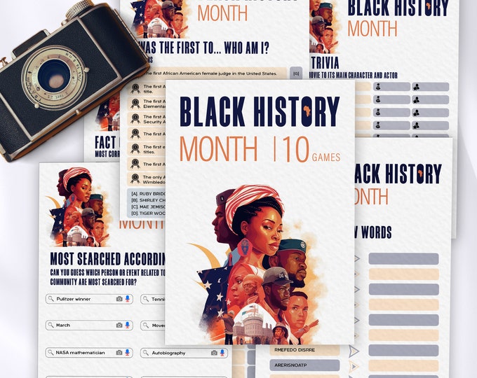 Black History Jeopardy, Black History Trivia Game, African American ...