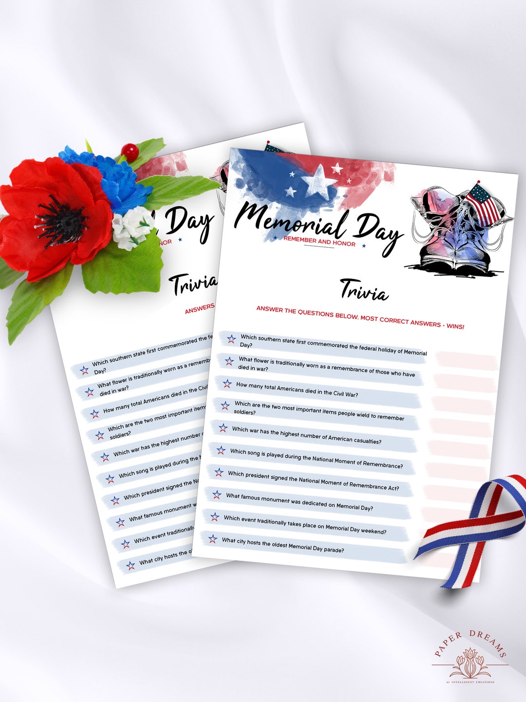 Memorial Day Trivia Questions, Memorial Day Trivia Game for Adults and ...